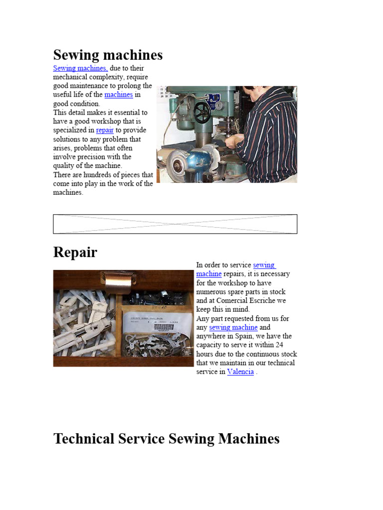 Sewing Machines | PDF | Clothing | Sewing Machine
