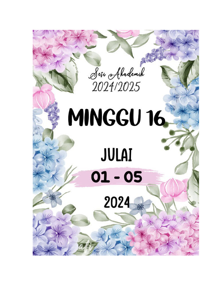 RPH Minggu 16 | PDF