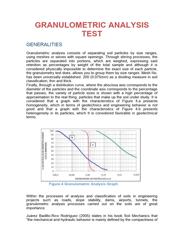 Granulometric Analysis Test Procedure | PDF | Applied And ...