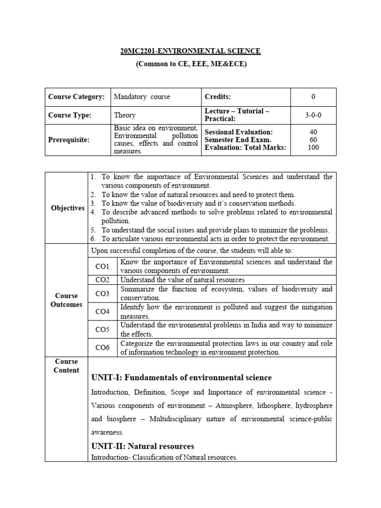 Environmental Science for Engineers | PDF | Natural Environment | Ecosystem