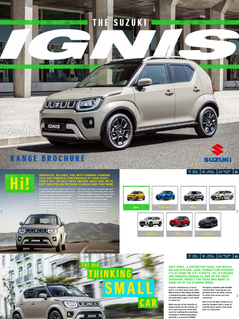 Suzuki Ignis Brochure | PDF | Airbag | Land Vehicles