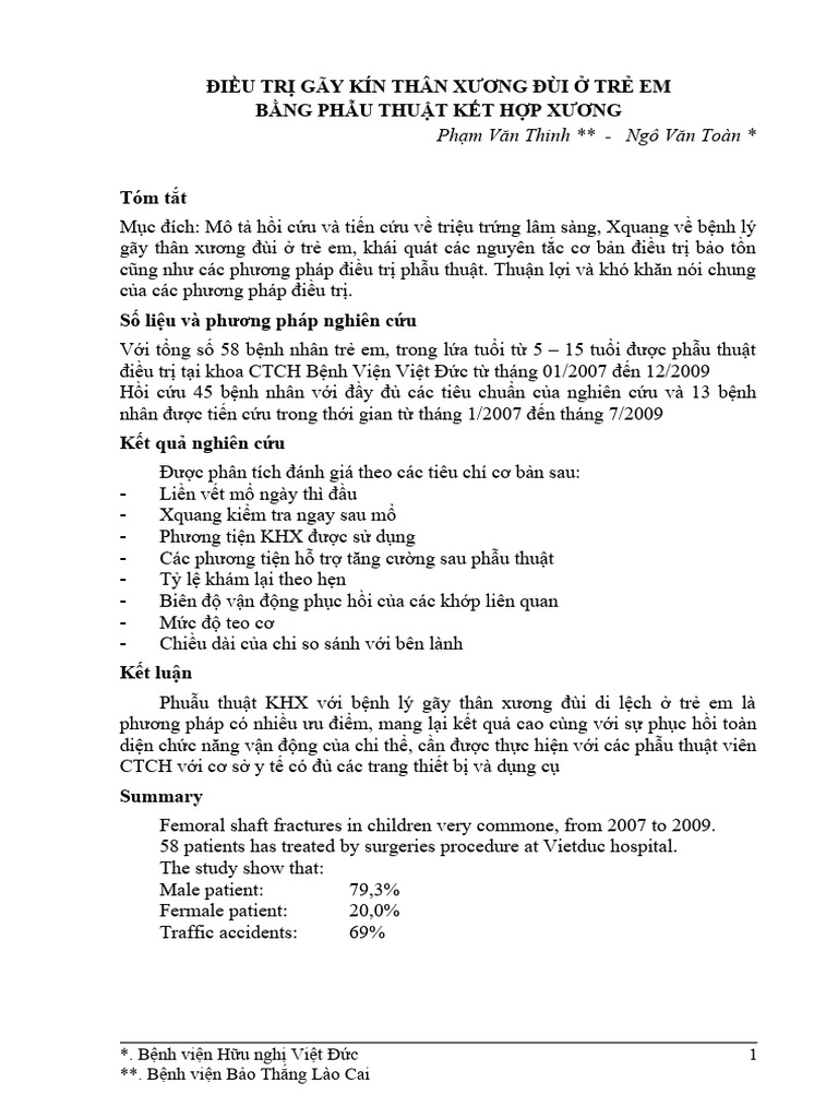 Dieu Tri Gay Kin Than Dui o Tre em | PDF