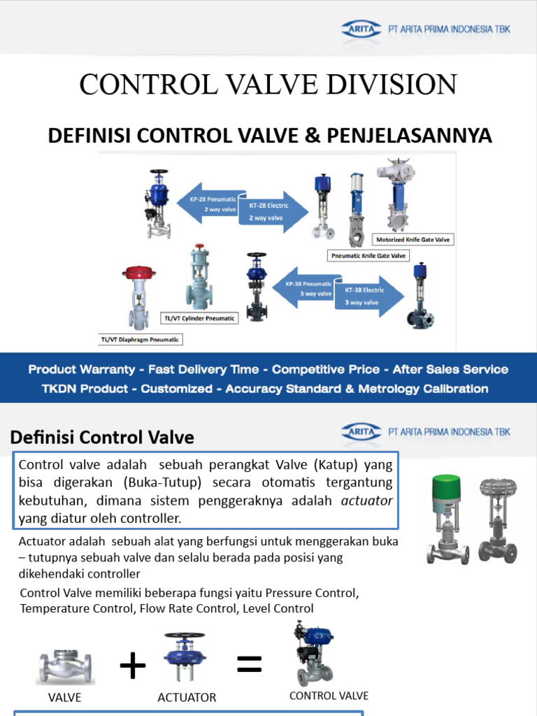 Definisi control valve dan penjelasannya | PDF