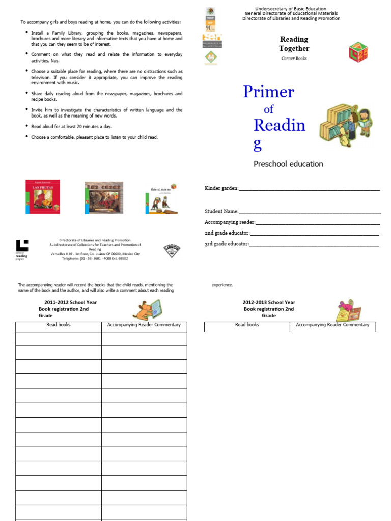 Preschool Booklet Reading Together | PDF | Books | Human Communication