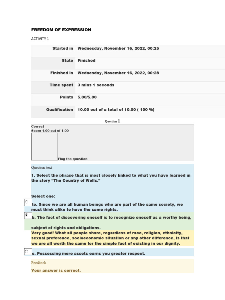 Freedom of Expression | PDF | Human Rights | Rights
