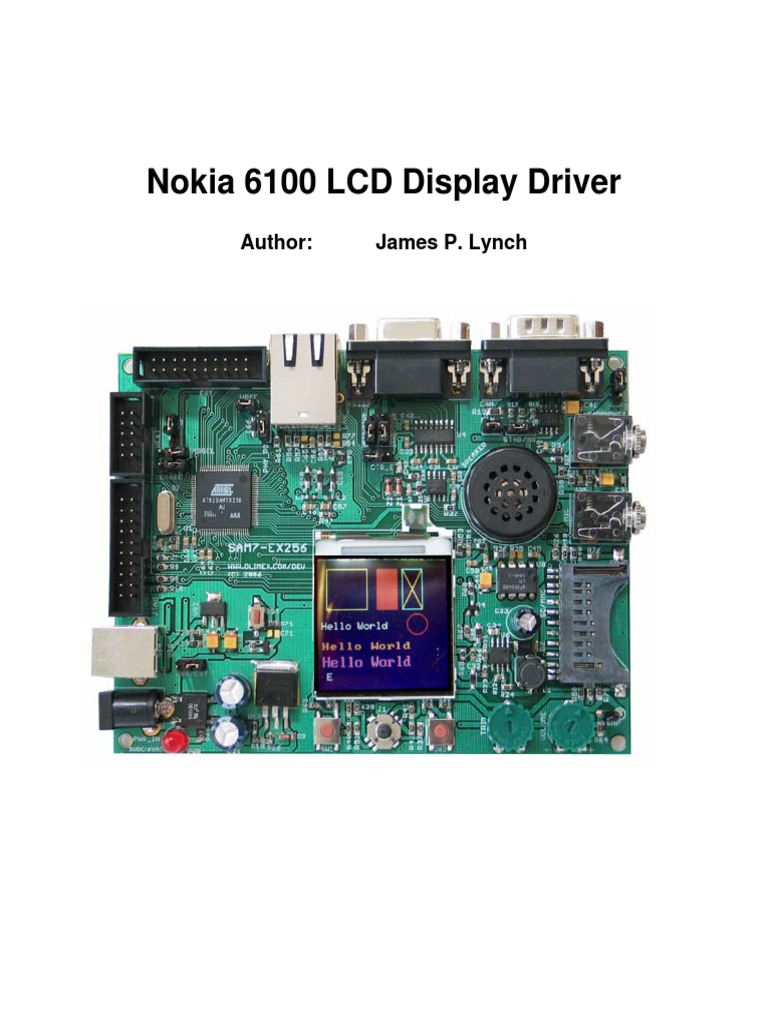 Nokia 6100 LCD Display Driver | PDF | Pixel | Computer Engineering