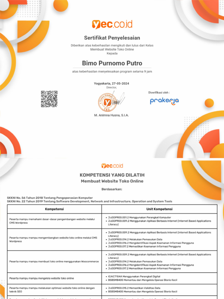 Bimo Purnomo Putro - Membuat Website Toko Online | PDF