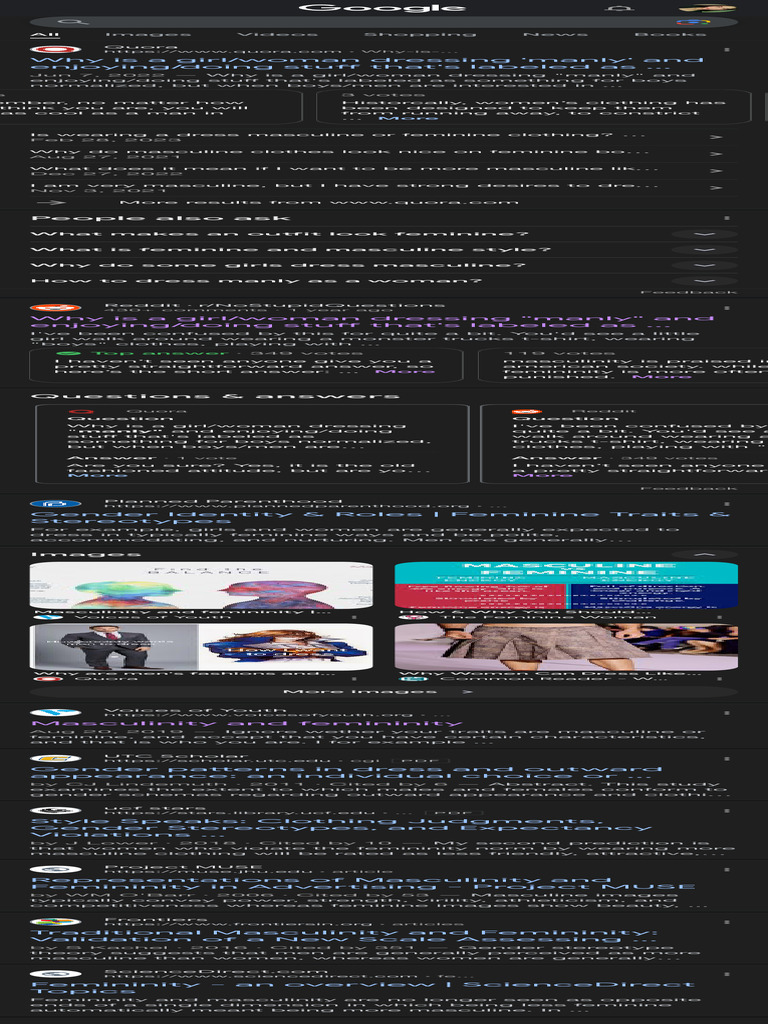 Is There A Reason Why Your Are Dressed Like Manly and Feminine Example ...