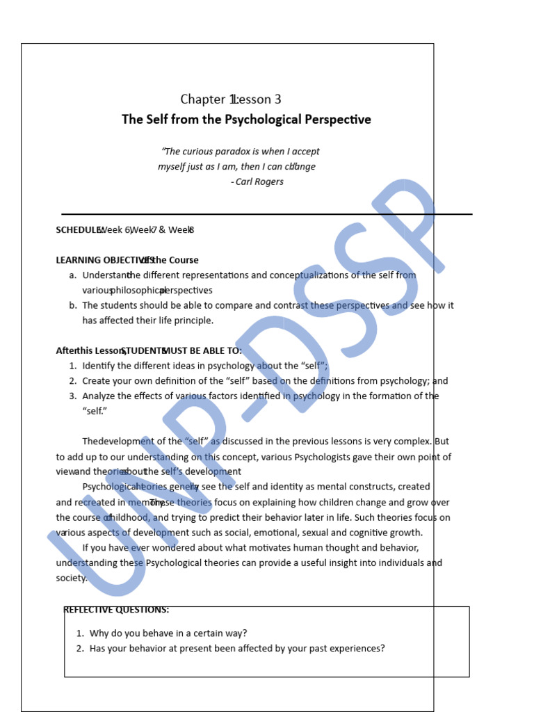 Psychology of Self & Development | PDF | Oedipus Complex | Psychology