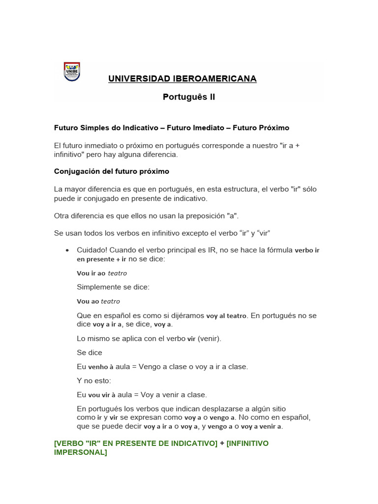 Futuro Simples Do Indicativo | PDF | Verbo | Unidades Semánticas