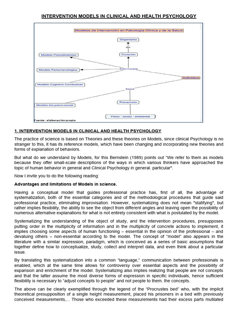 2.intervention Models in Clinical and Health Psychology | PDF | Self Actualization | Psychology