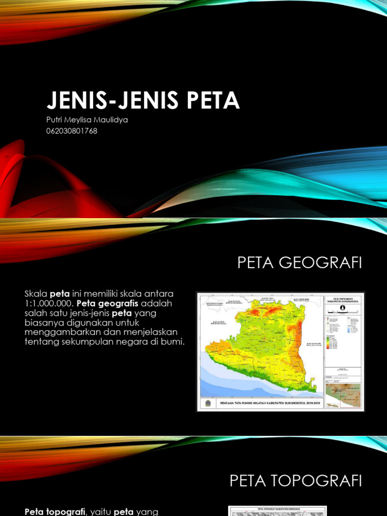 SIG - Jenis-Jenis Peta PPT - Putri Meylisa Maulidya - 4IB | PDF