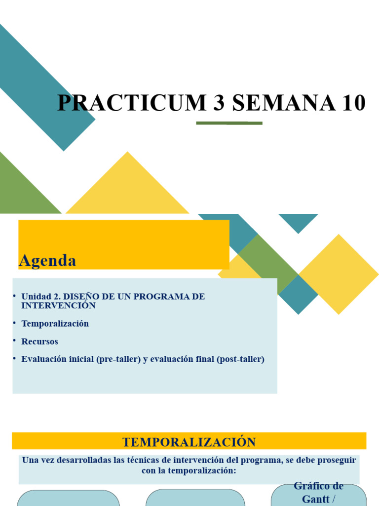 Practicum 3 Semana 10 | PDF | Evaluación | Cognición