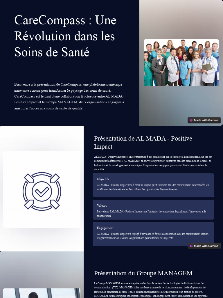 CareCompass Une Revolution Dans Les Soins de Sante | PDF | Technologies de l'information et de ...