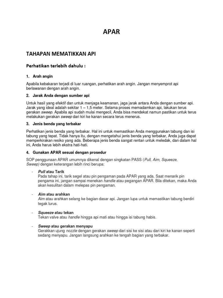 TAHAPAN MEMATIKKAN API | PDF