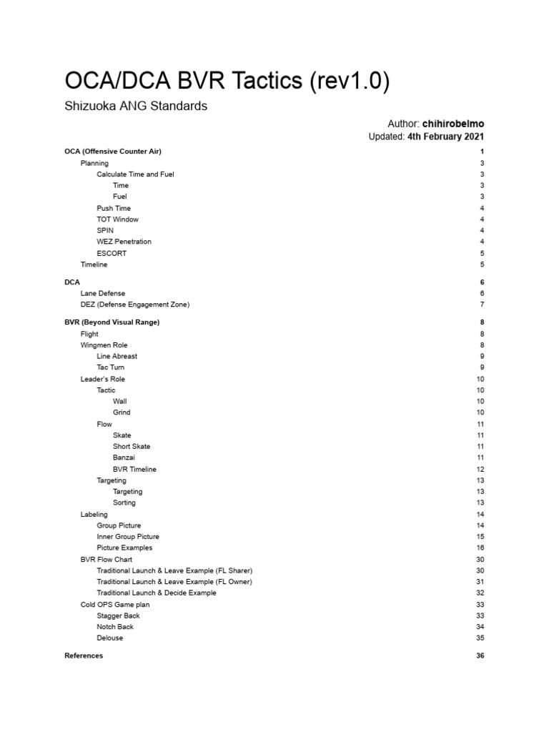 OCA DCA Tactics Standards | PDF | Fighter Aircraft | Aviation