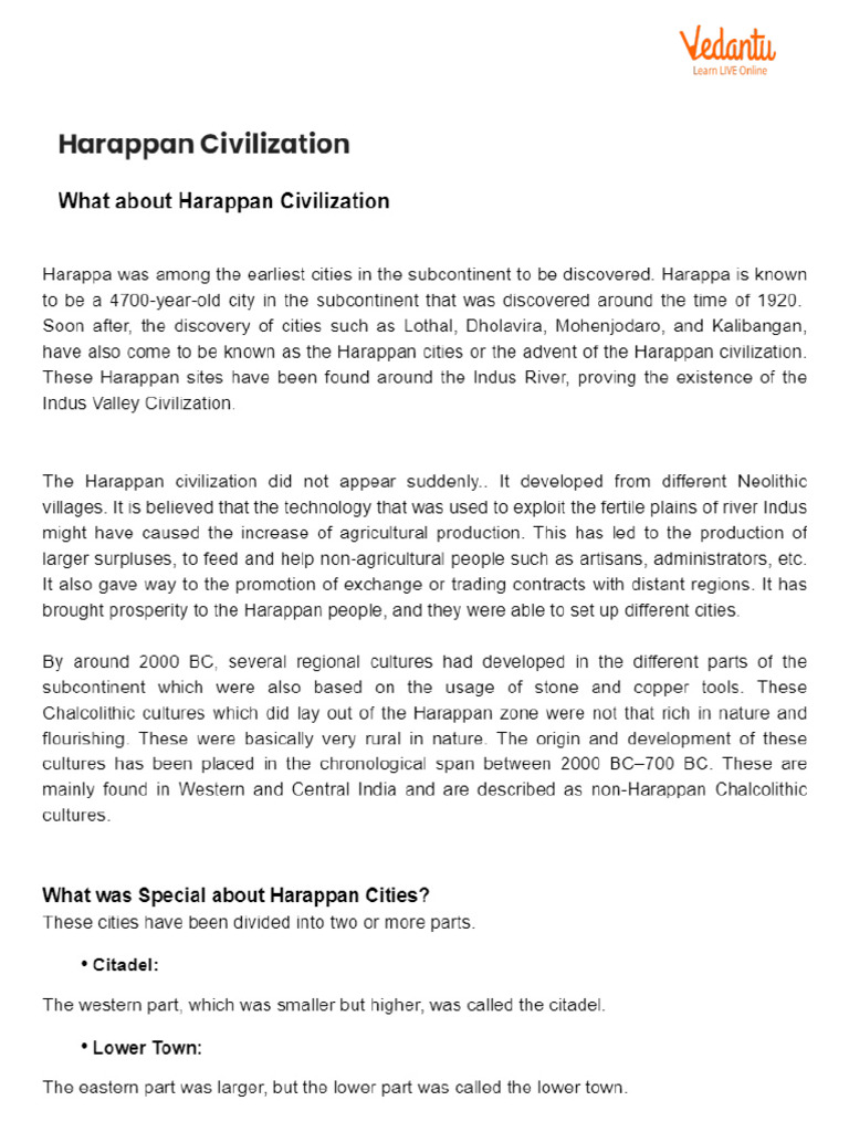 Harappan Civilization | PDF