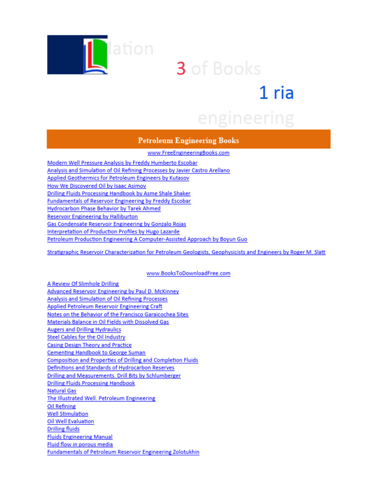 Petroleum Engineering Books | PDF | Petroleum Reservoir | Petroleum