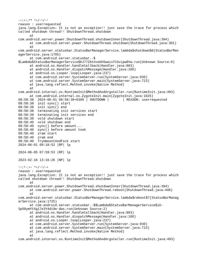 Power Off Reset Reason Backup | PDF | Java (Programming Language) | Java Platform