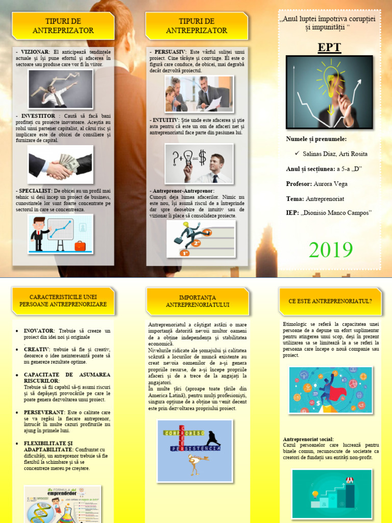 Triptic Antreprenorial | PDF