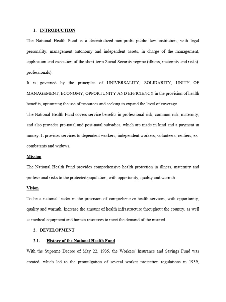 National Health Fund (CNS) | PDF | Welfare | Identity Document