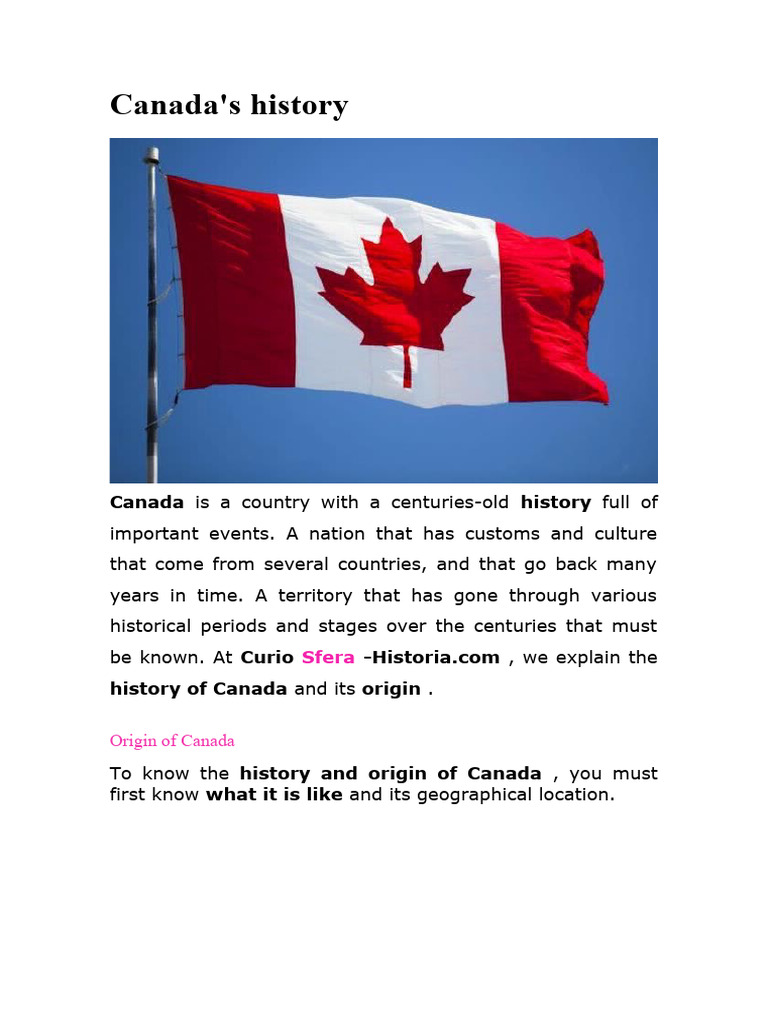 Canada's History | PDF | Canada | Métis