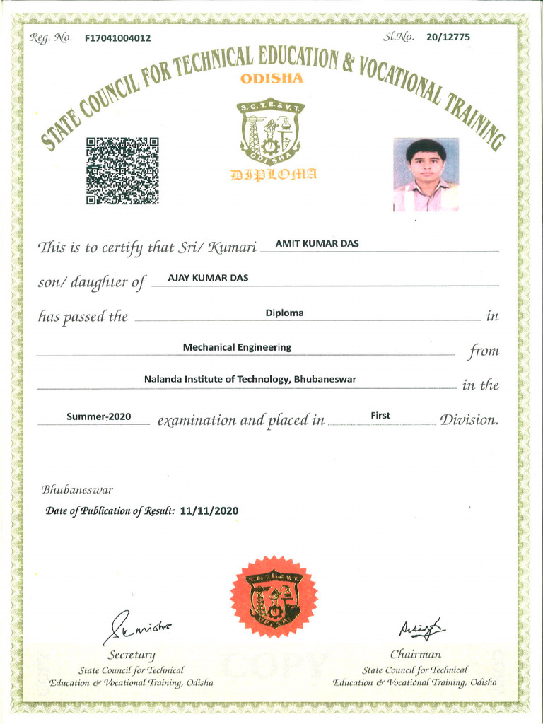 Dploma Certificate | PDF