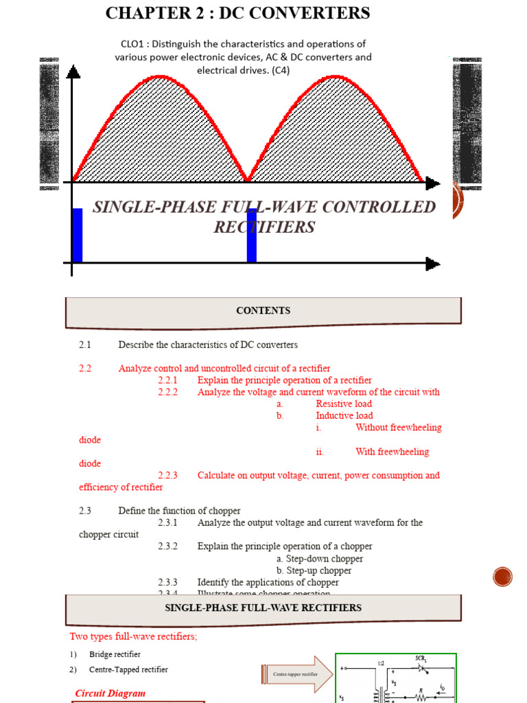 CHAPTER 2 FULL WAVE Kelas | PDF | Rectifier | Ac Power