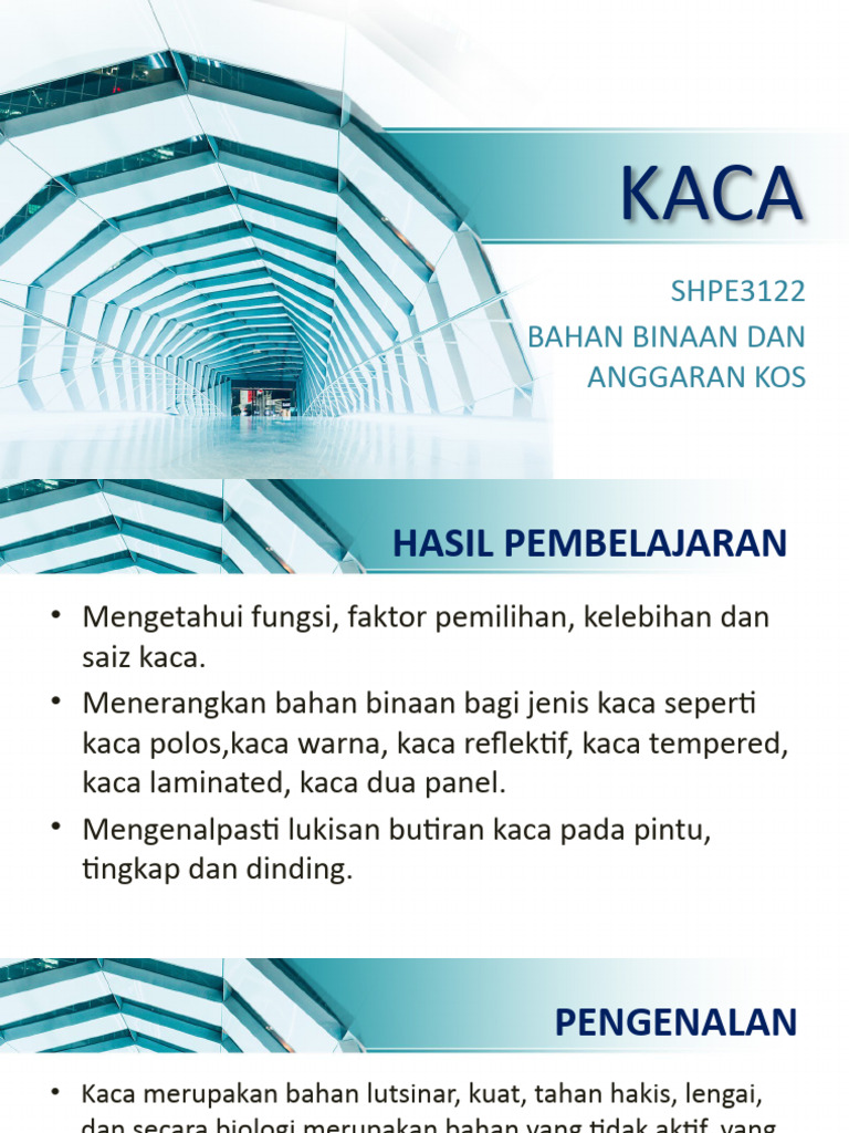 Minggu 6a - Kaca | PDF