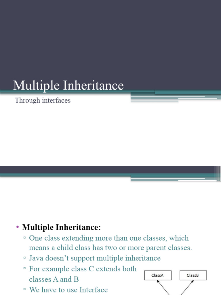 Chapter 7 Multiple Inheritance | PDF | Class (Computer Programming) | Method (Computer Programming)