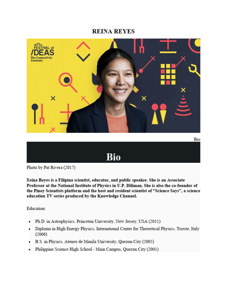 Reina Reyes | PDF | Physics | Science
