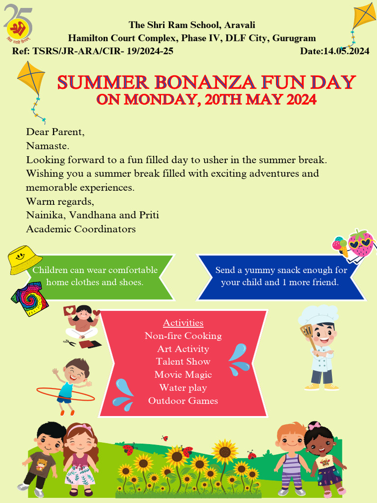 Summer Bonanza Fun Day | PDF