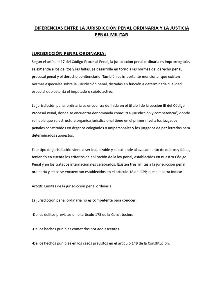 Practica de Campo Derecho Procesal Penal | PDF | Judicaturas | Jurisdicción
