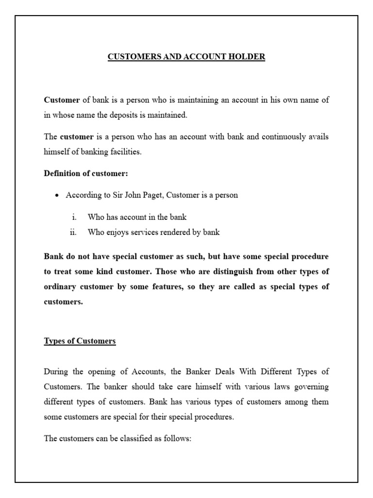 Types of Bank Account Holders | PDF | Banks | Legal Guardian