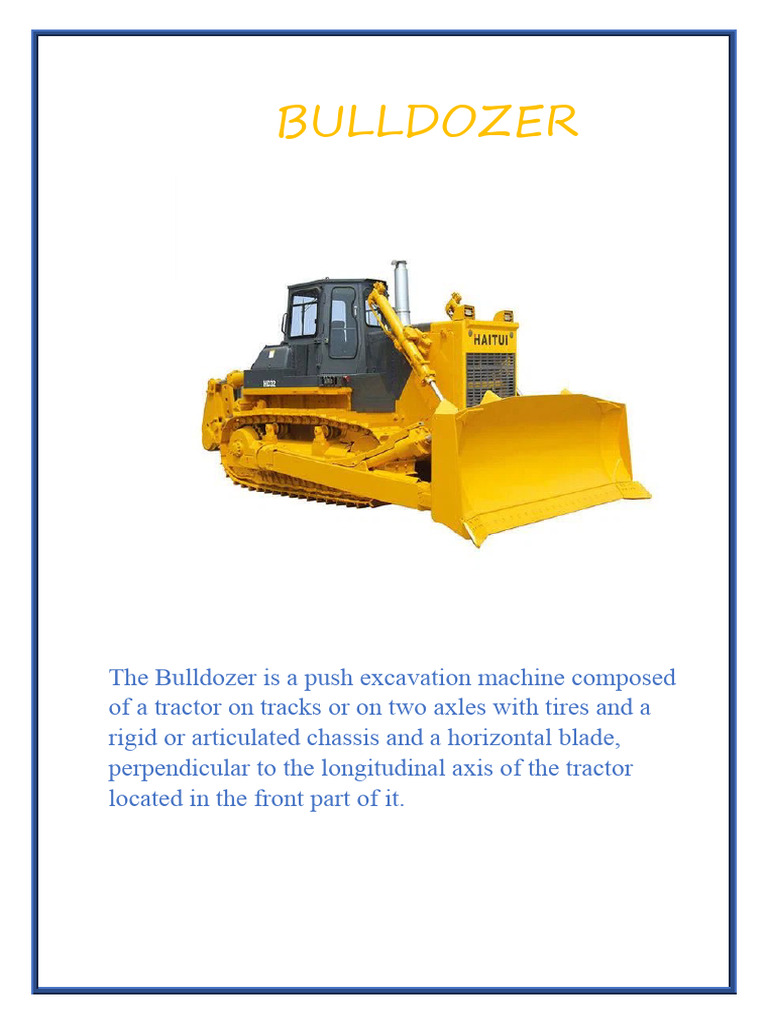 25types of Heavy Machinery | PDF | Loader (Equipment) | Road Surface