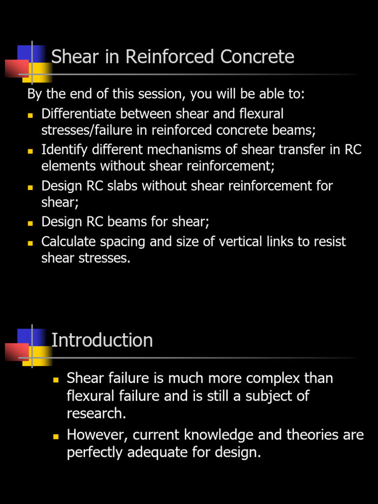 Reinforced Concrete Shear Design | PDF | Beam (Structure) | Reinforced ...