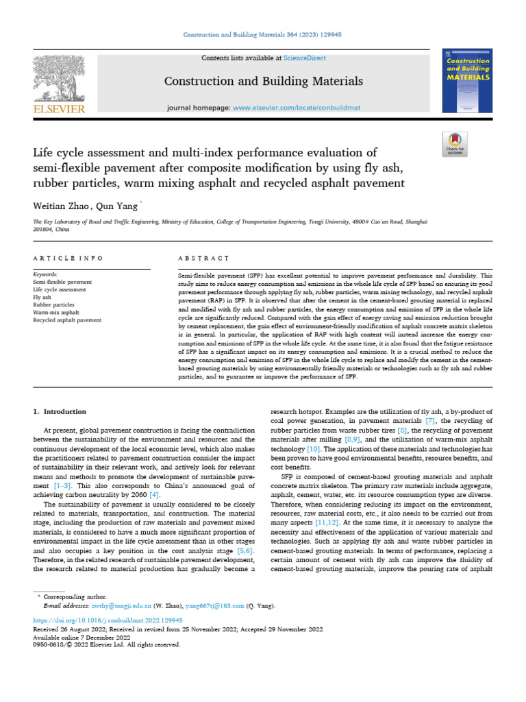 Q111 WEmain | PDF | Concrete | Life Cycle Assessment