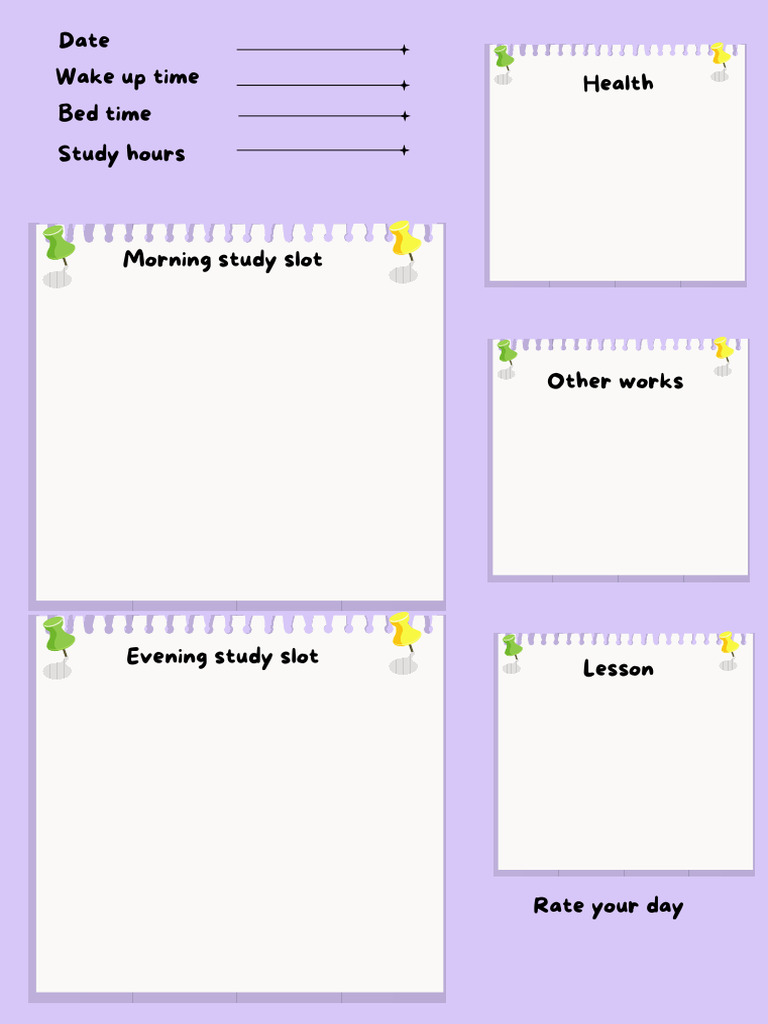 Daily Routine Planner | PDF | Self-Improvement | Wellness