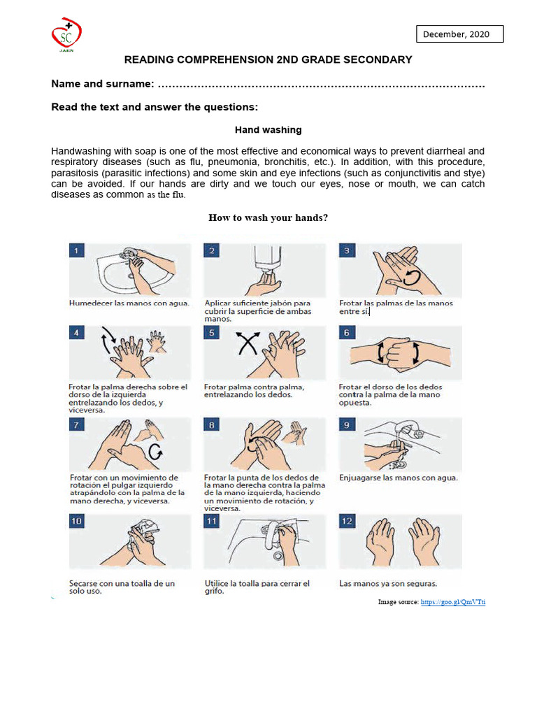 Reading Comprehension 2nd Grade of Secondary School | PDF | Hand ...