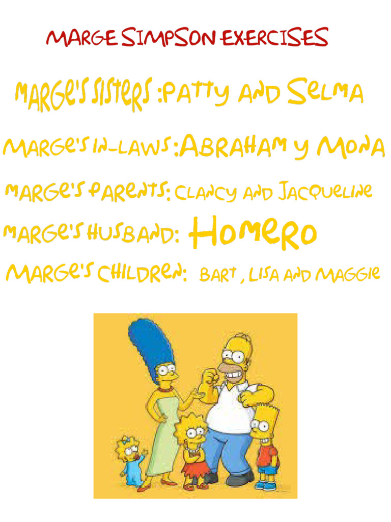 Marge Simpson Exercises | PDF