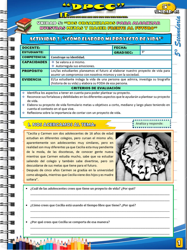 5° DPCC - Actv.03-Unid.5 2023 | PDF