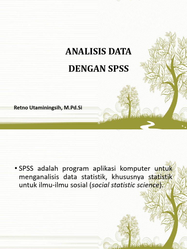 Panduan Analisis Data SPSS Lengkap | PDF