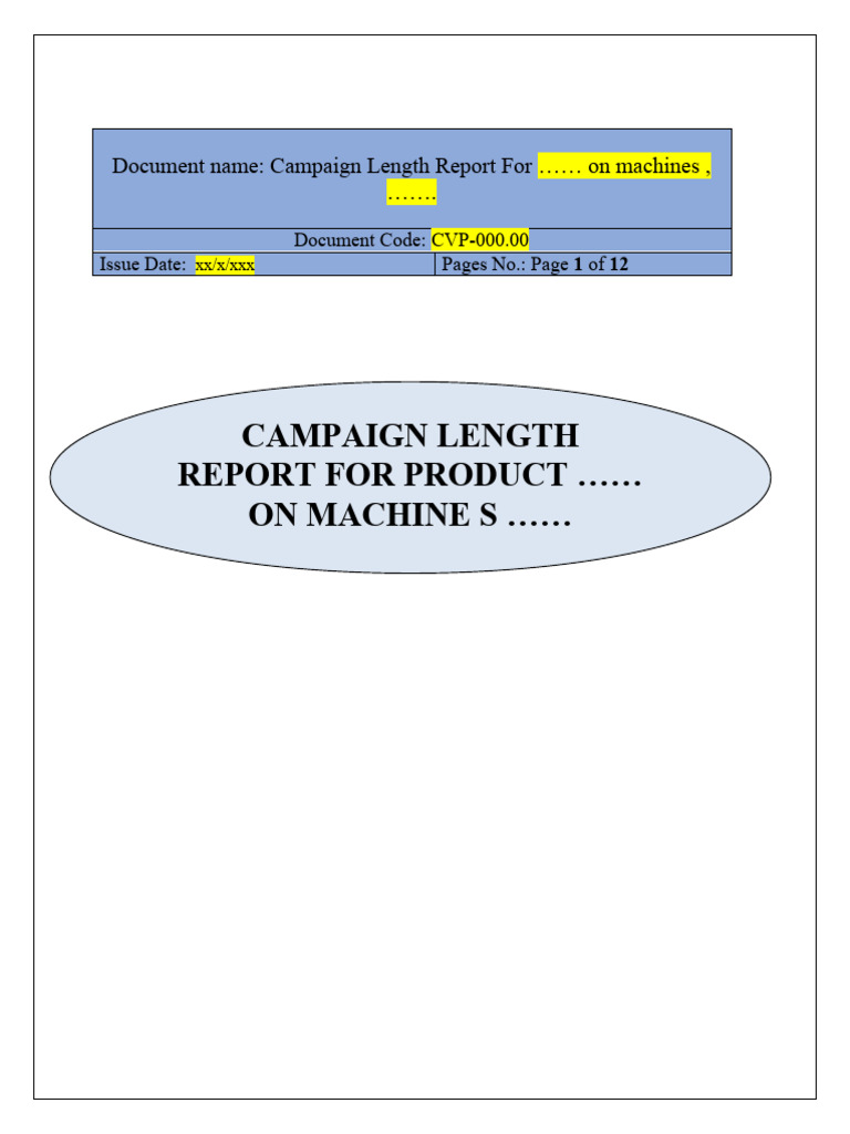 Campaign Length Report Overview | PDF