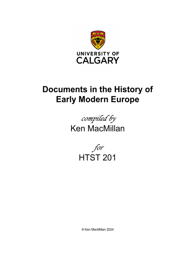 HTST 201 - Primary Source Reader | PDF | Primary Sources | Gentleman