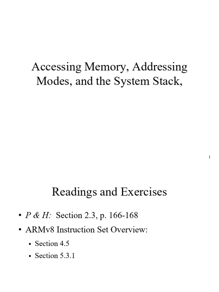 7 - Memory and Stack | PDF | Pointer (Computer Programming) | 64 Bit Computing