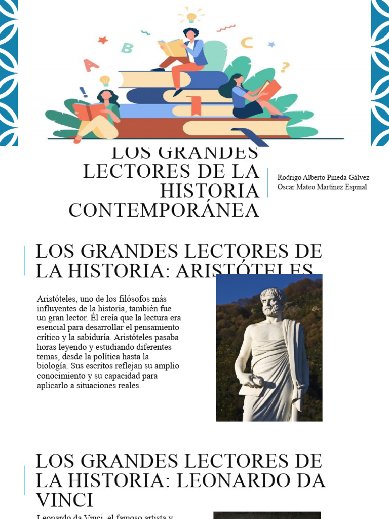 Los Grandes Lectores de La Historia 99 | PDF | Escritores | Ensayos