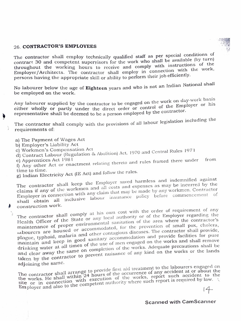 Contractor Employee Regulations and Compliance | PDF | Employment ...