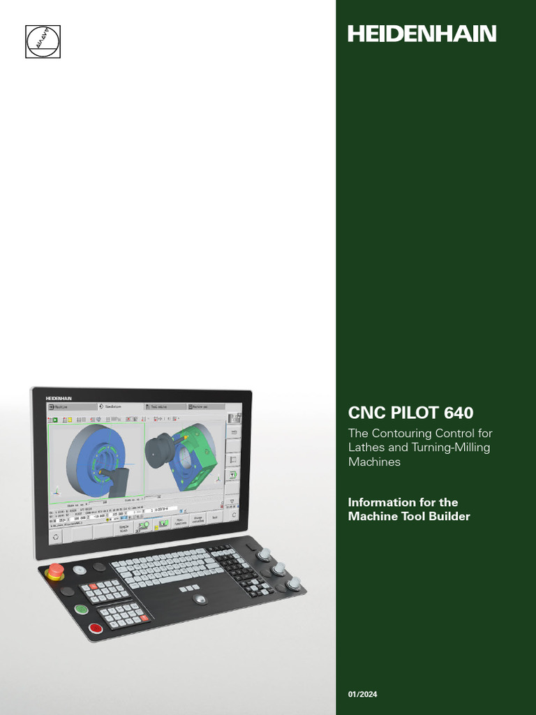 PR CNC PILOT 640 OEM ID896094 en | PDF | Programmable Logic Controller | Numerical Control