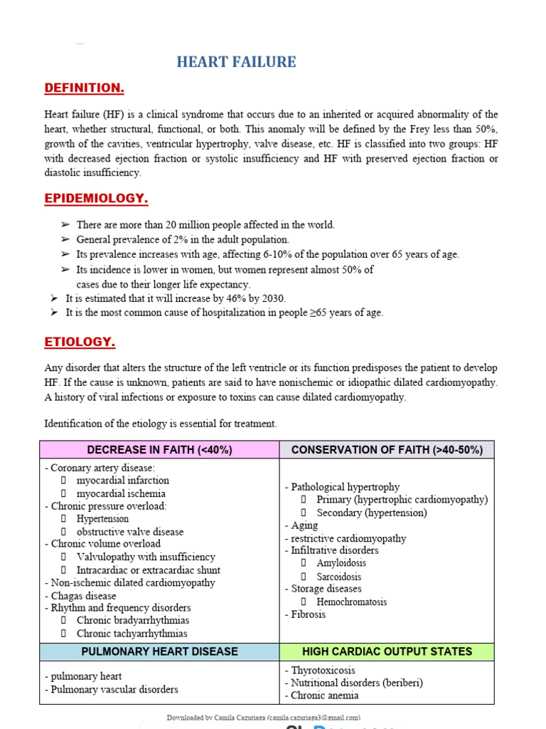 Congestive Heart Failure and Swelling | PDF | Heart Failure | Heart