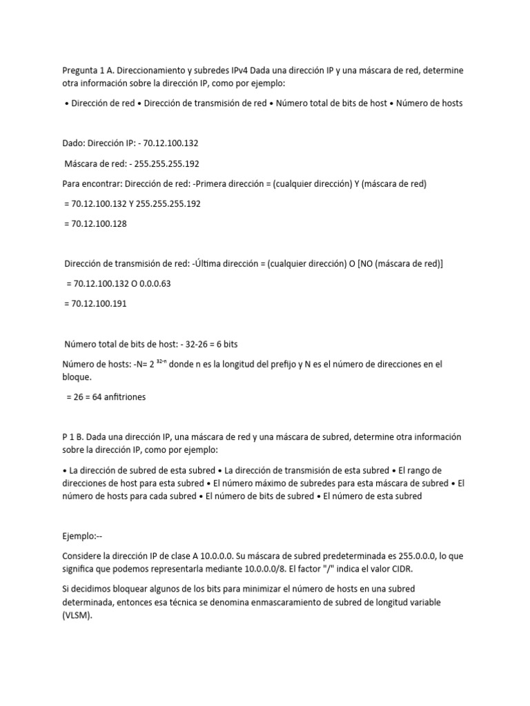 Práctica de Redes Informáticas | PDF | Dirección IP | Redes de computadoras